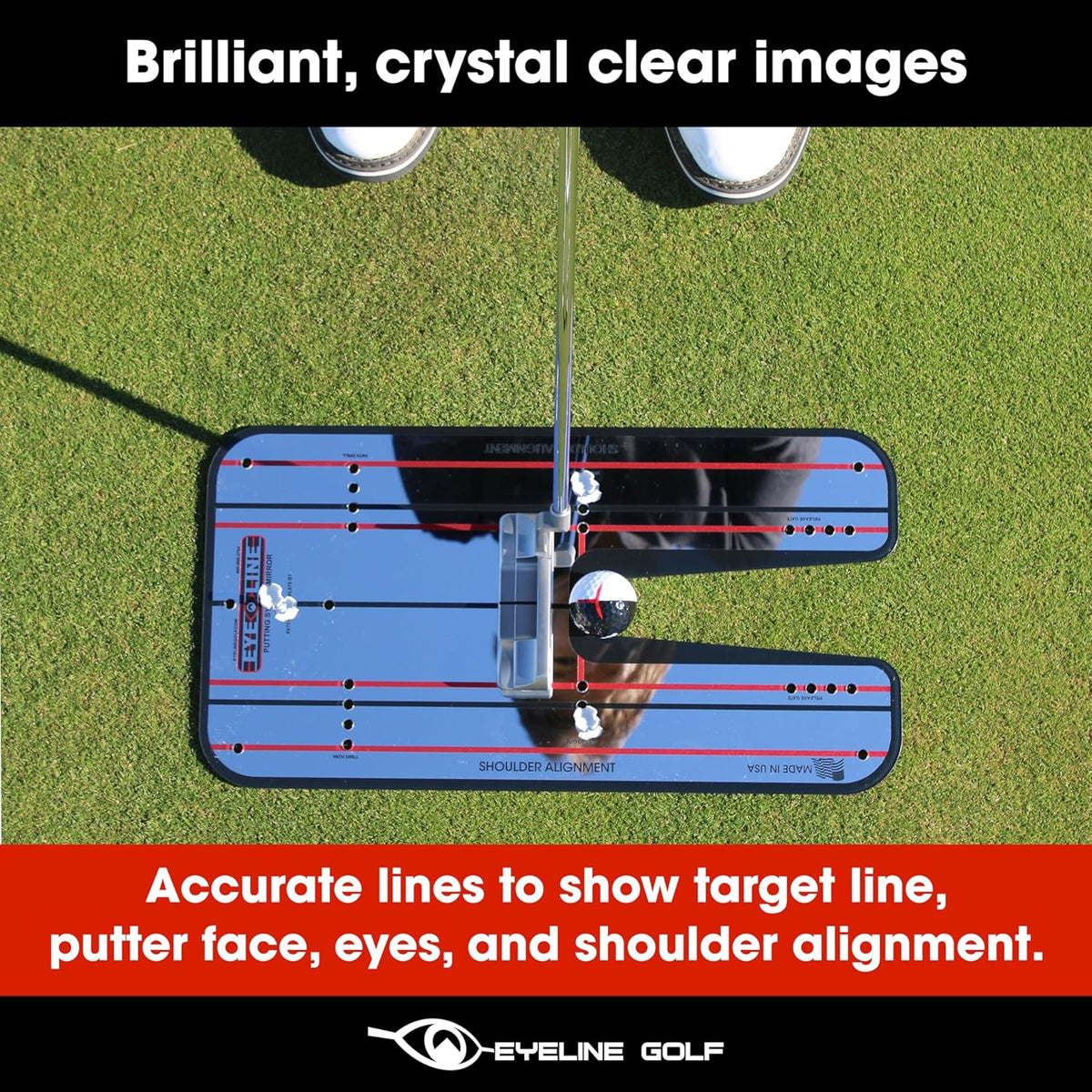 Classic EyeLine Putting Mirror (Large) | EyeLine Golf