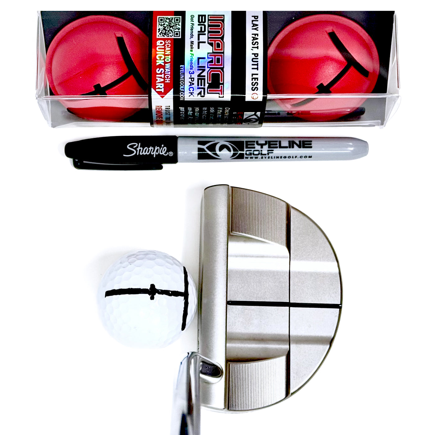 Impact Ball Liner 3-Pack | EyeLine Golf