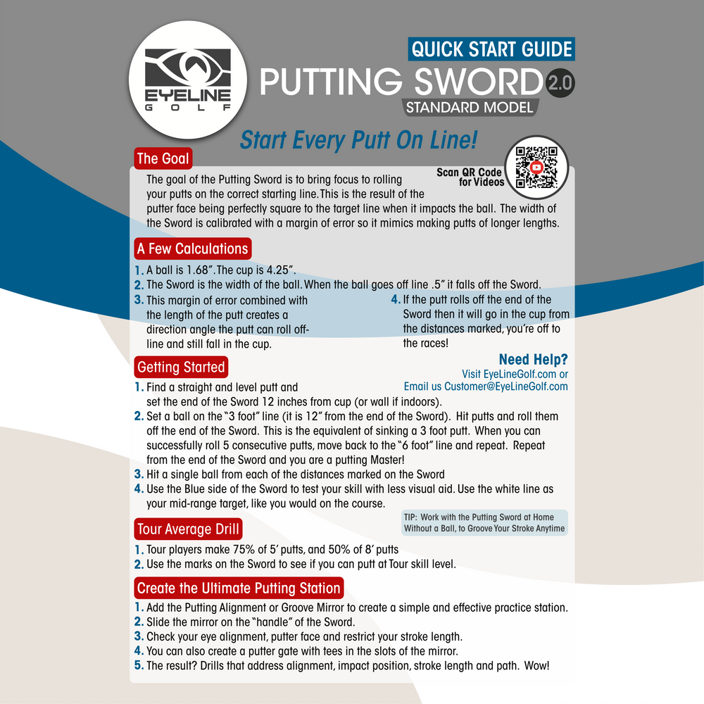 Putting Sword developed with Michael Breed - Improve your putting!