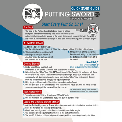 Putting Sword developed with Michael Breed - Improve your putting!